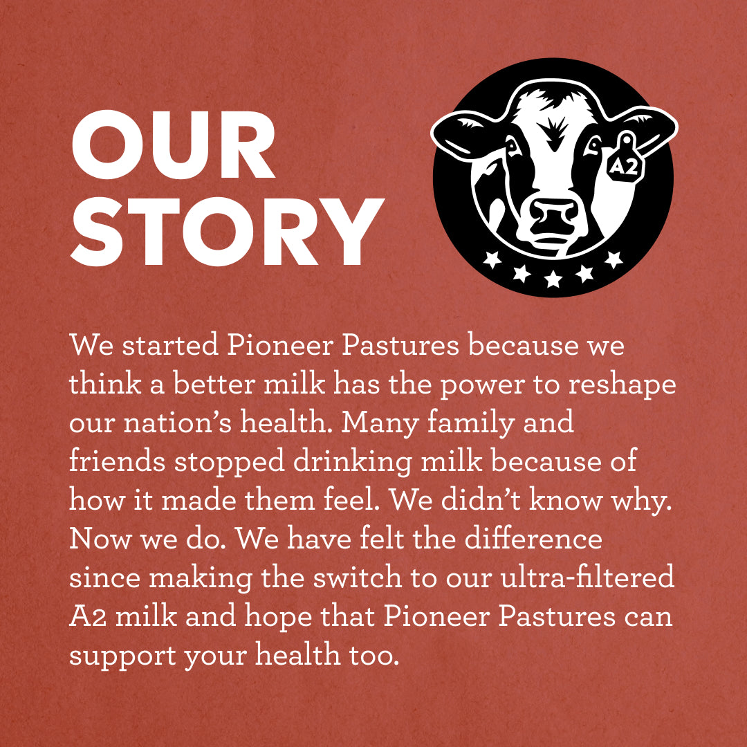 Ultra-Filtered A2 Whole Milk – Pioneer Pastures